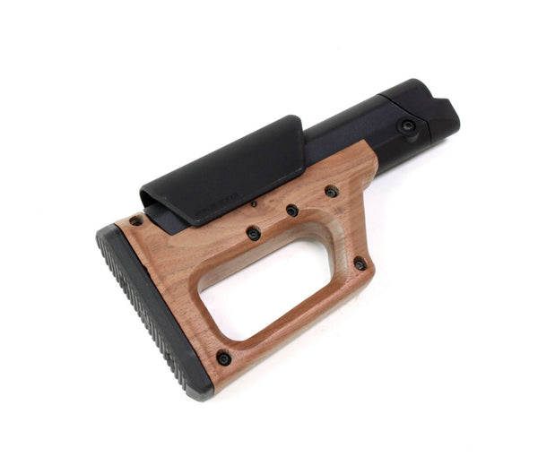 CNC Machined Walnut wood AR-15 stock JMK Customs – www.jmkcustoms.com