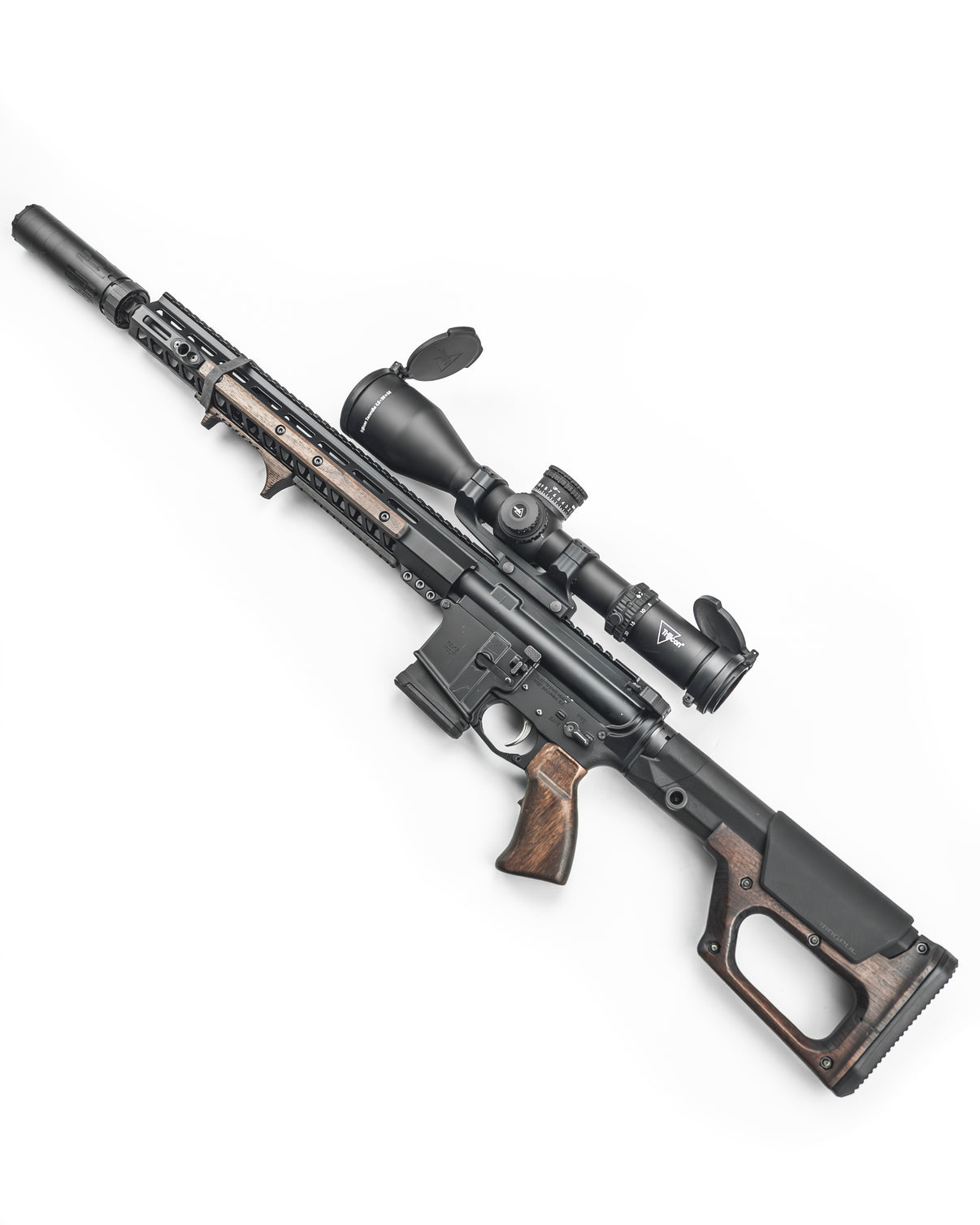 CNC Machined Walnut wood AR-15 stock JMK Customs – www.jmkcustoms.com