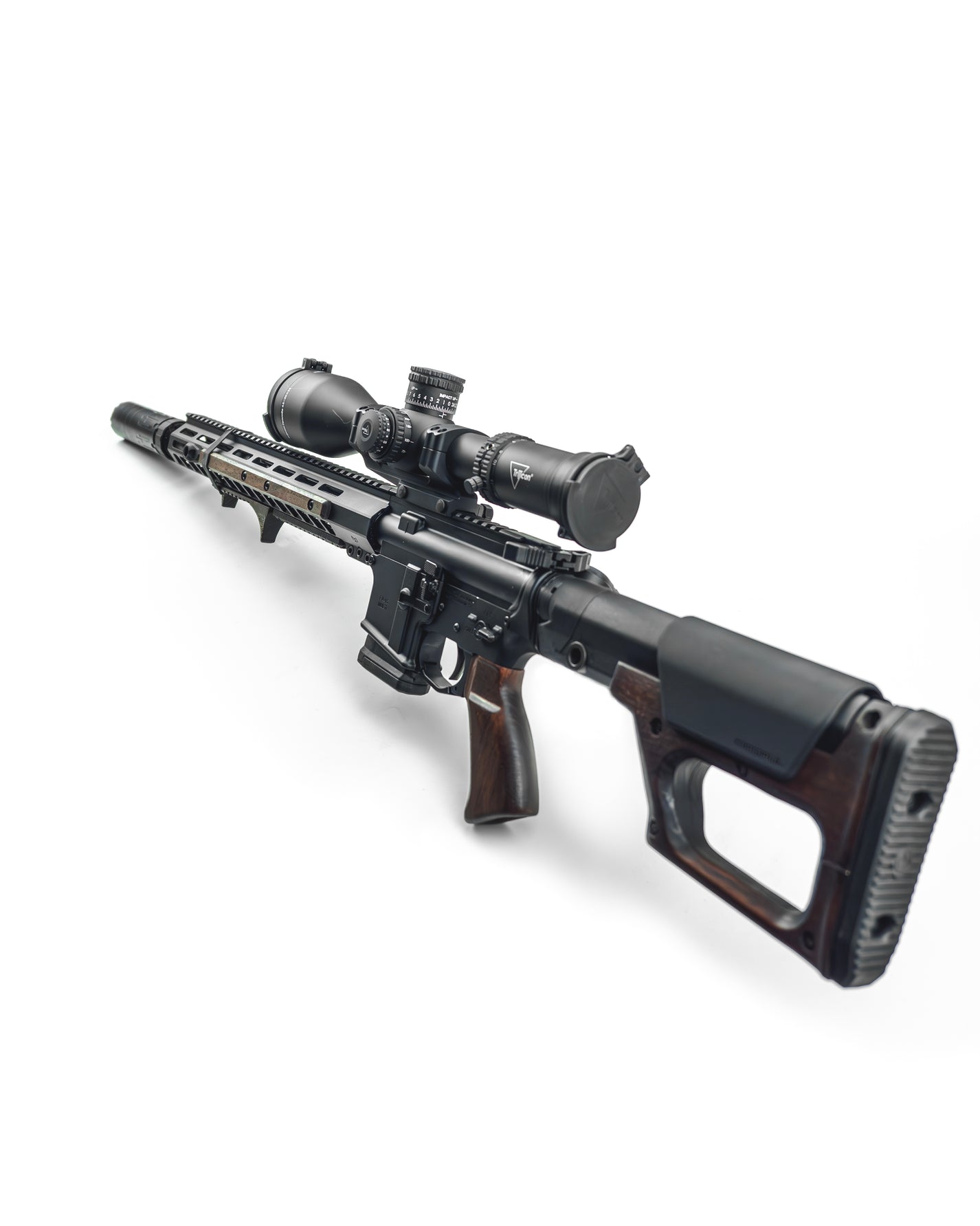 CNC Machined Walnut wood AR-15 stock JMK Customs – www.jmkcustoms.com